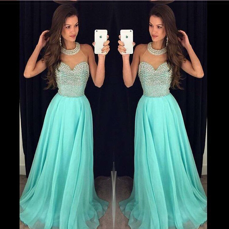 High Quality Prom Dress,a-line Prom Dress,halter Prom Dress,sexybeading ...